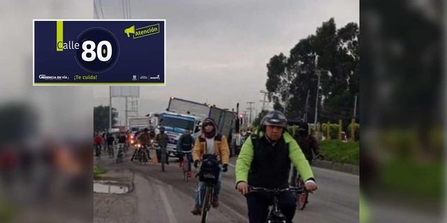 Se normaliza movilidad sobre la calle 80 tras volcamiento de camión ...