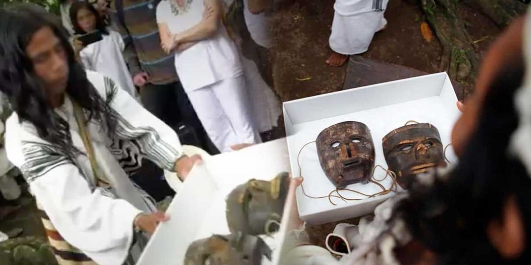 Gobierno entrega 2 máscaras sagradas a indígenas kogui repatriadas de ...