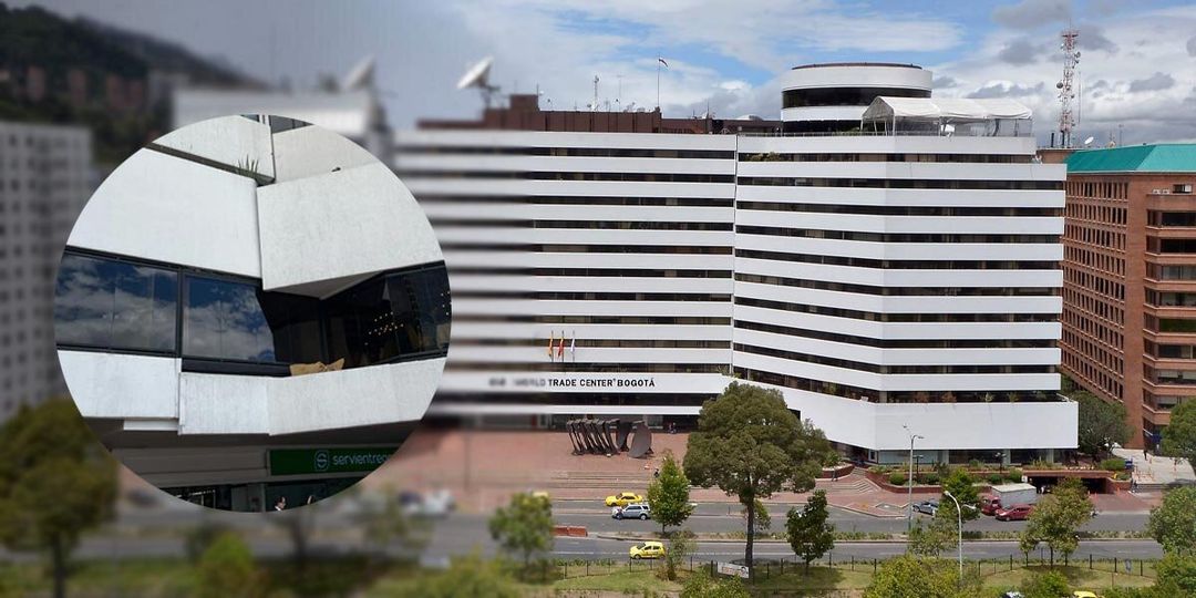 Emblemático edificio del norte de Bogotá, World Trade Center, sufrió ...