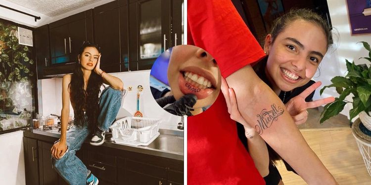 Critican a Michell Orozco por tatuarse el nombre de su esposo - Canal 1