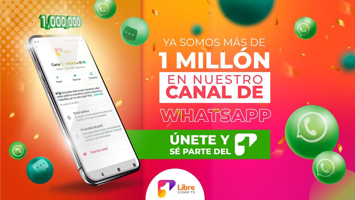 Canal 1 alcanzó el millón de seguidores en Channels de WhatsApp: ¿Cómo seguirnos? - Canal 1